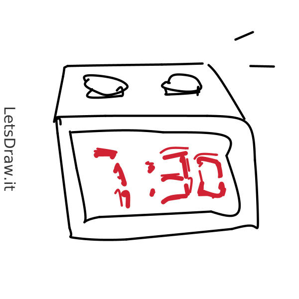 How to draw alarm clock / 7jpkbgr1h.png / LetsDrawIt