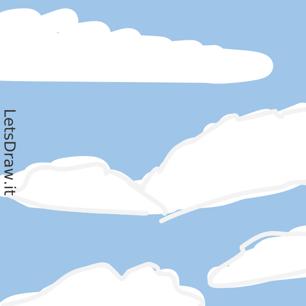 How to draw cloud / 7mazfup3t.png / LetsDrawIt