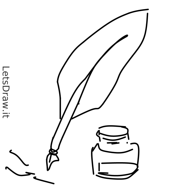 How to draw quill / 7n7cu8oc.png / LetsDrawIt