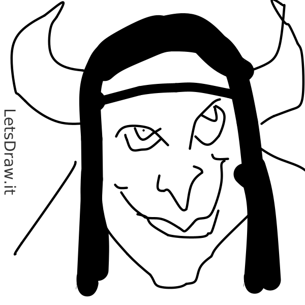 How to draw nun / 7nqoj7gug.png / LetsDrawIt