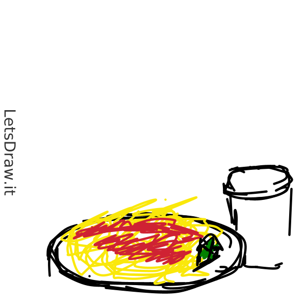How to draw pasta / 7opgzgek.png / LetsDrawIt