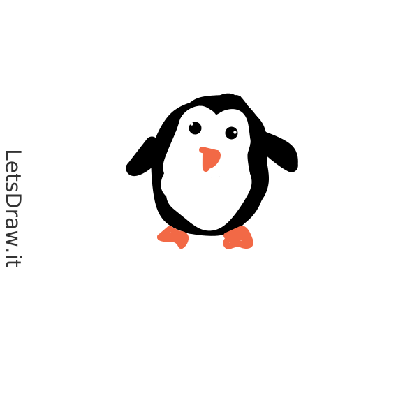 How to draw penguin / 7qg8i687.png / LetsDrawIt