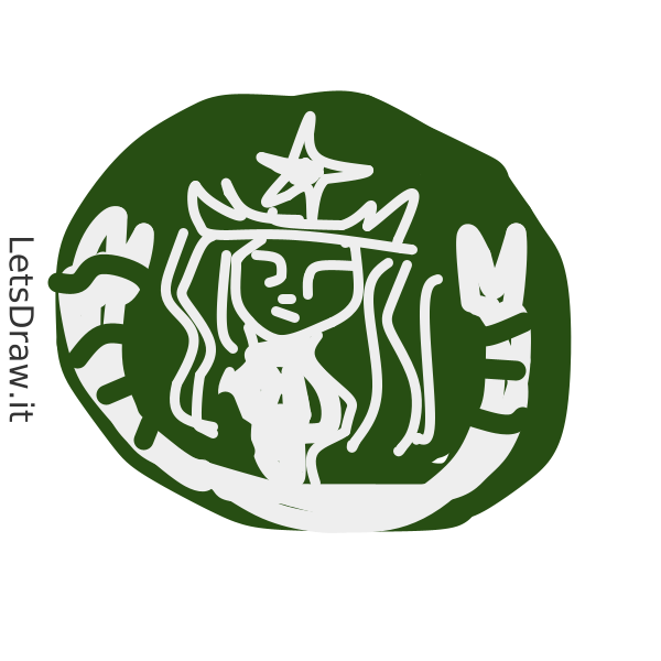 How to draw starbucks / LetsDrawIt
