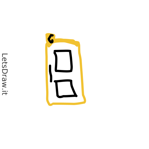 How to draw phone booth / LetsDrawIt