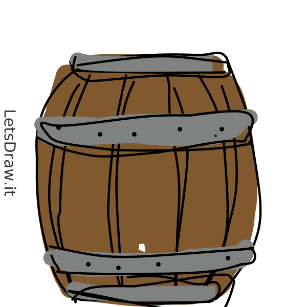 How to draw barrel / 7raab4fgd.png / LetsDrawIt