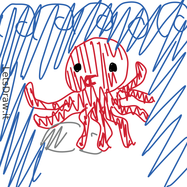 How to draw squid / 7sxynxuwy.png / LetsDrawIt