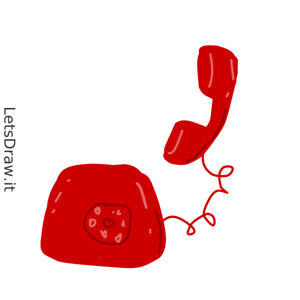 How to draw phone call / 7tfjfkmsh.png / LetsDrawIt