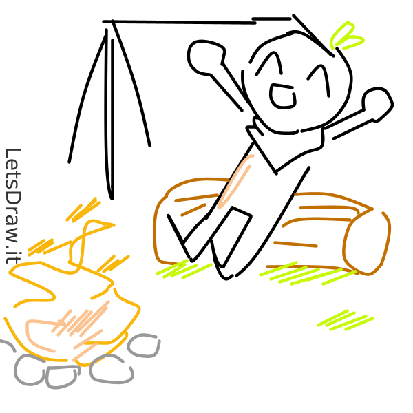 How to draw camping / 7tgrpzb5t.png / LetsDrawIt