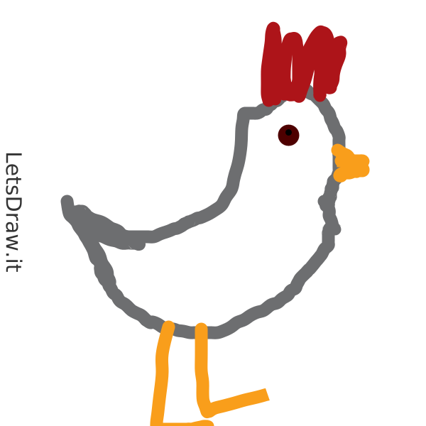 How to draw chicken / 7xesosc88.png / LetsDrawIt