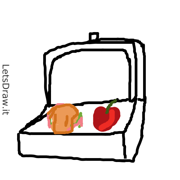 How to draw lunchbox / 7yduxtdd7.png / LetsDrawIt