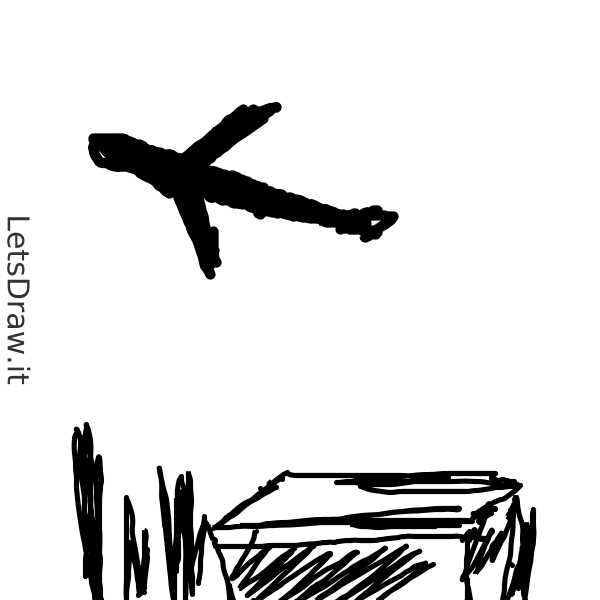How to draw airport / LetsDrawIt