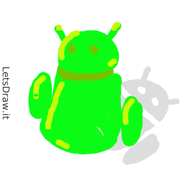 How to draw Android / 84bnt4tps.png / LetsDrawIt