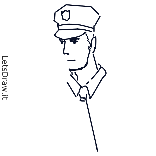 How to draw police / 8545f3mkx.png / LetsDrawIt