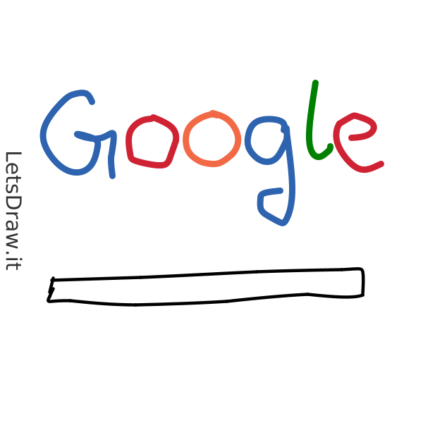 How to draw Google / 86hx6reo.png / LetsDrawIt