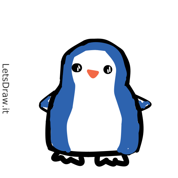 How to draw penguin / 87qariwdf.png / LetsDrawIt