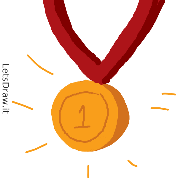 How to draw medal / 88uqqgtmx.png / LetsDrawIt