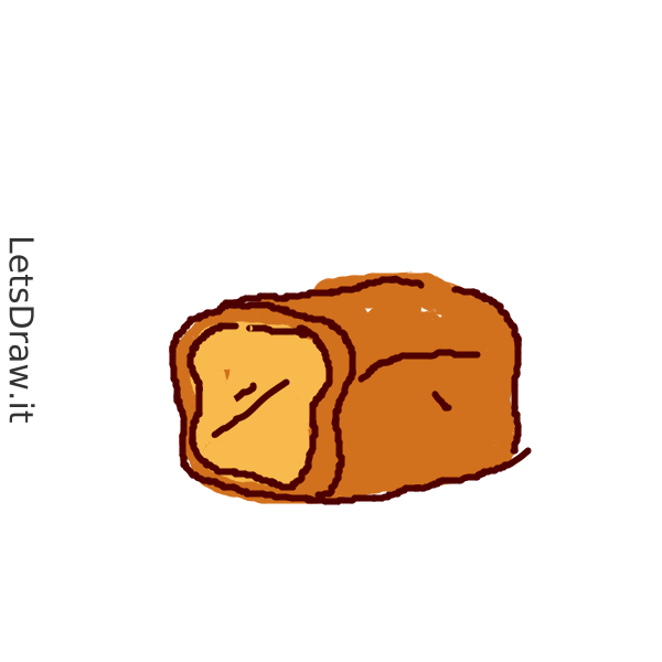How to draw bread / 89g6qqrwa.png / LetsDrawIt