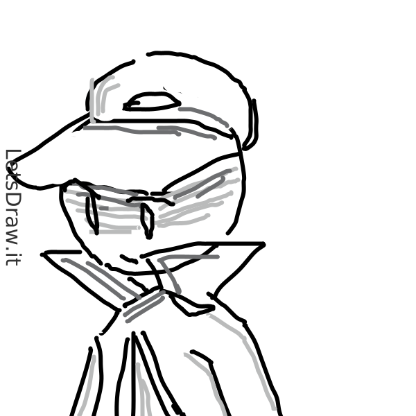 How to draw cap / 8axap99mf.png / LetsDrawIt