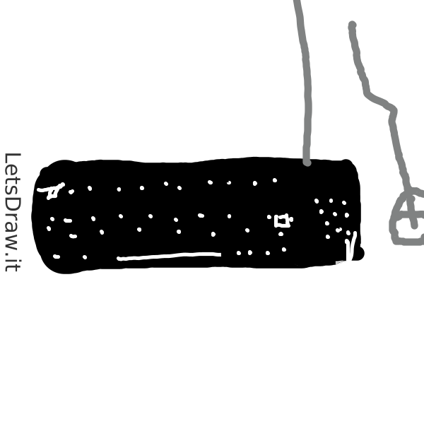 How to draw keyboard / 8byc8x4rz.png / LetsDrawIt