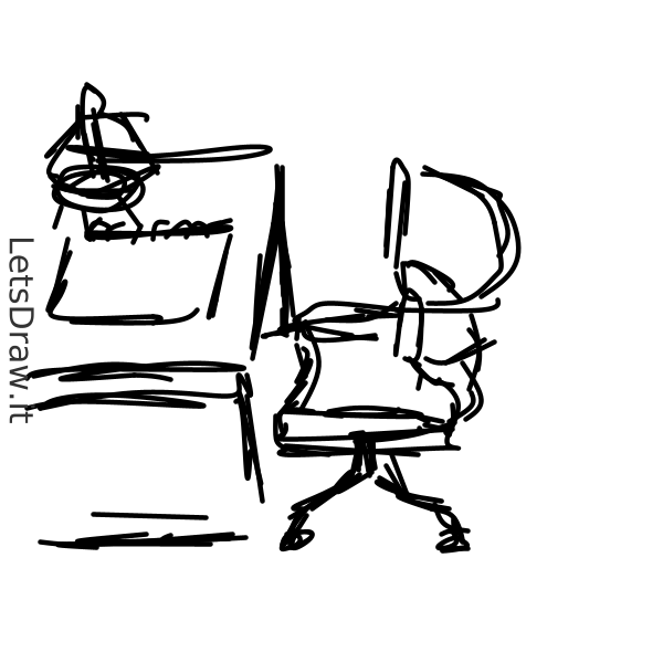 How to draw desk chair / 8cg7c4r5s.png / LetsDrawIt
