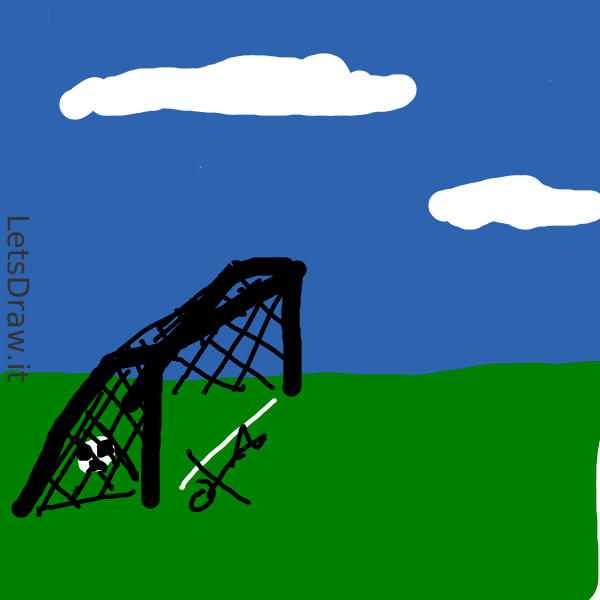 How to draw goal / LetsDrawIt