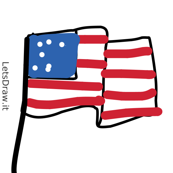 How to draw flag / 8drqgmfg.png / LetsDrawIt