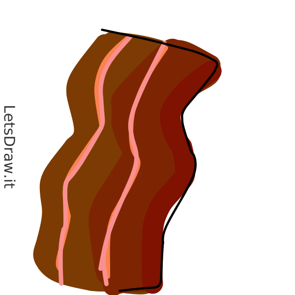 How to draw bacon / 8f8uk4kew.png / LetsDrawIt