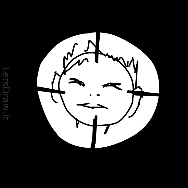 How to draw target / 8fatd3ubj.png / LetsDrawIt