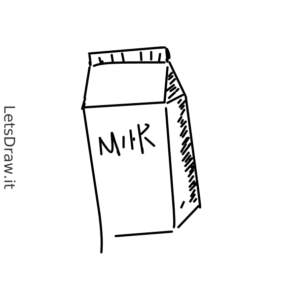 How To Draw A Milk Carton Easy