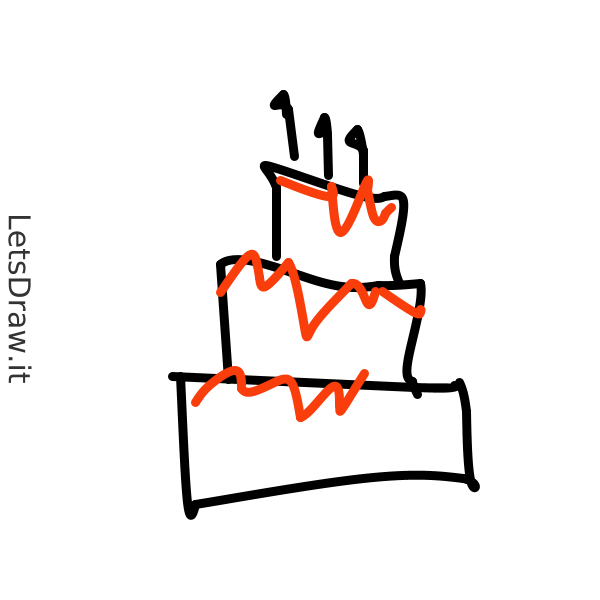 How to draw layer cake / 8if8pweok.png / LetsDrawIt