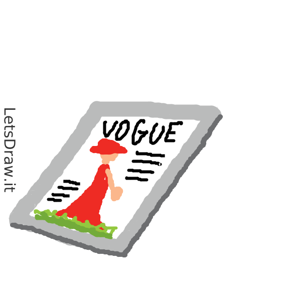 How to draw magazine / 8jkhoa5p3.png / LetsDrawIt