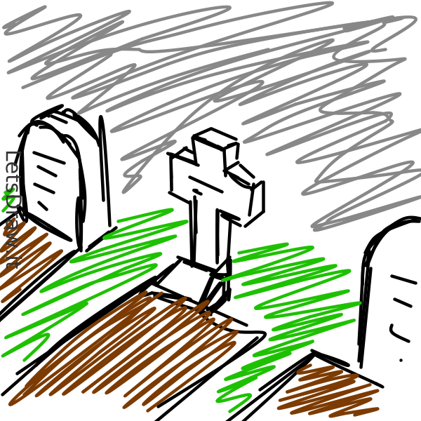 How to draw cemetery / 8kr7pxnit.png / LetsDrawIt