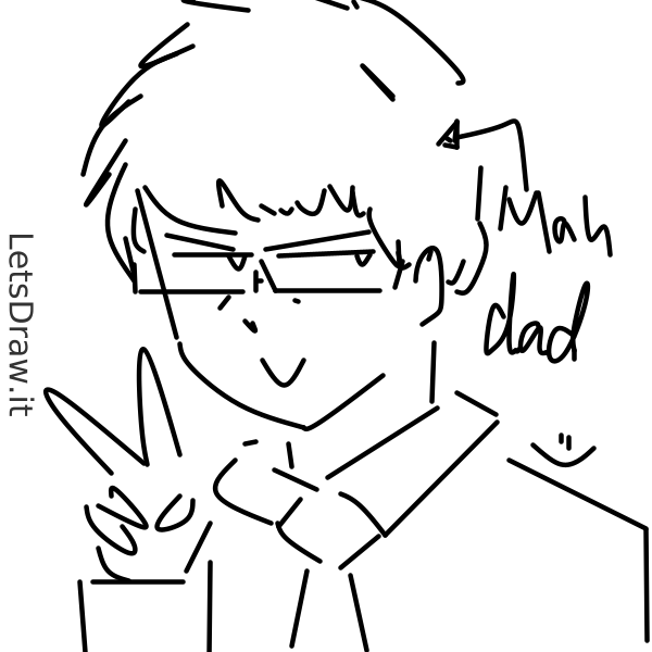 How to draw dad / 8mrak1nxi.png / LetsDrawIt