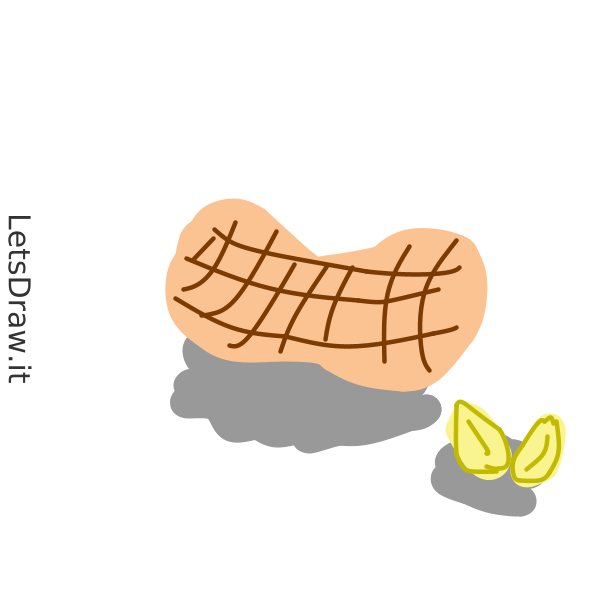 How to draw peanuts / 8nsnpjtd5.png / LetsDrawIt
