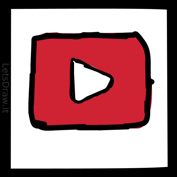 How to draw Youtube / 8nw6rkfuk.png / LetsDrawIt