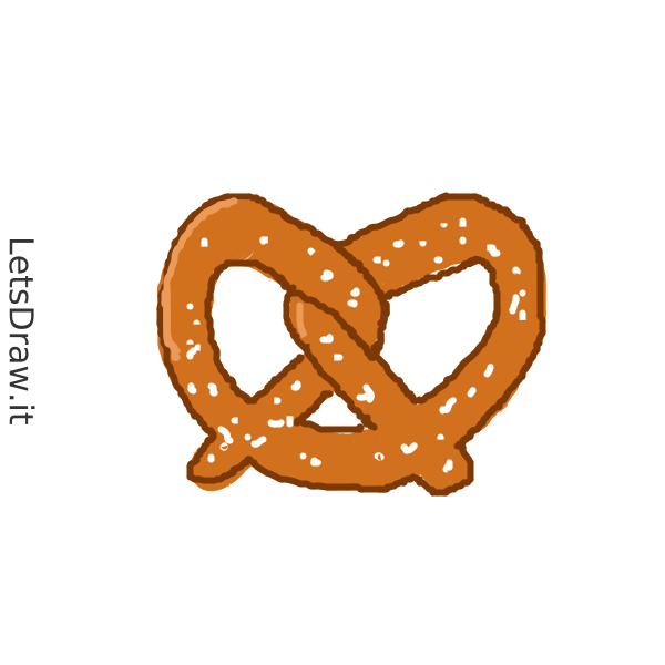 How to draw pretzel / 8oedossah.png / LetsDrawIt