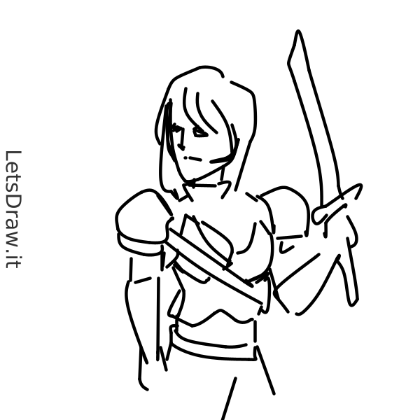 How to draw warrior / 8pfxmc9t1.png / LetsDrawIt