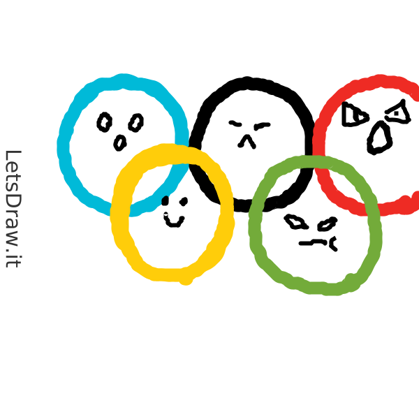 How to draw Olympic rings / 8pi6tx7xo.png / LetsDrawIt