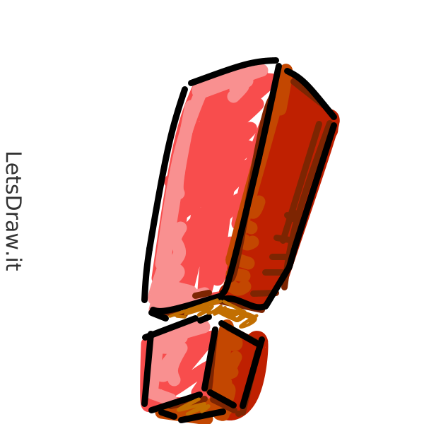 How to draw exclamation mark / 8qmjkrz4t.png / LetsDrawIt