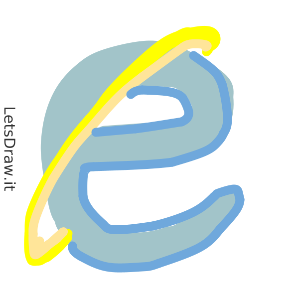 How to draw Internet Explorer / 8rx4fh8k6.png / LetsDrawIt
