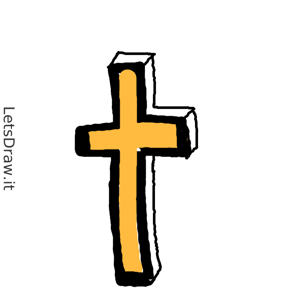 How to draw Christian cross / 8w4yjbqa3.png / LetsDrawIt