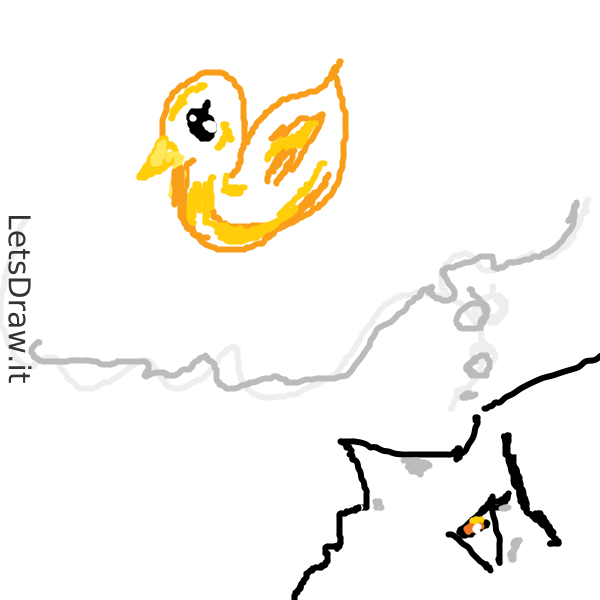 How to draw duck / 8xart1su6.png / LetsDrawIt