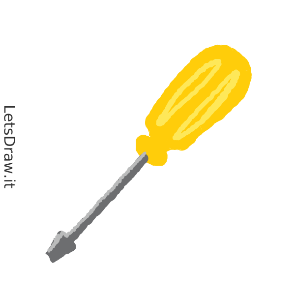How to draw screwdriver / 8z3nx7jdp.png / LetsDrawIt