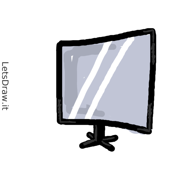 How to draw monitor / 91p511bfg.png / LetsDrawIt