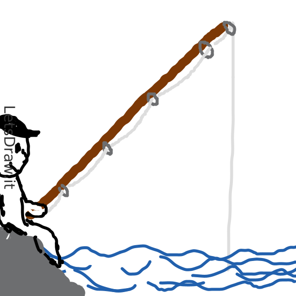 How to draw fishing pole / 93qdof3wk.png / LetsDrawIt