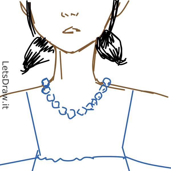 How to draw necklace / 95cfdecku.png / LetsDrawIt