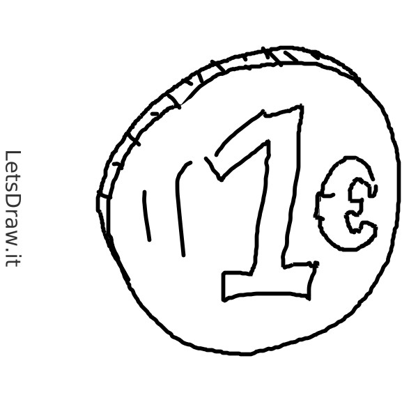 How to draw coin / 97arozcw.png / LetsDrawIt