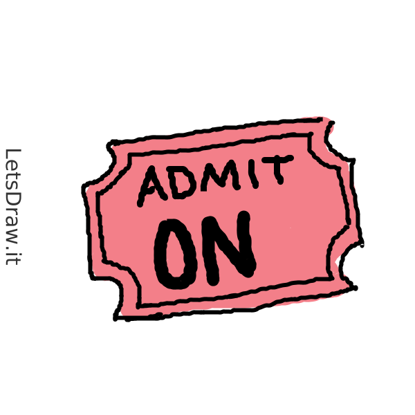 How to draw ticket / 97e6xsbnw.png / LetsDrawIt