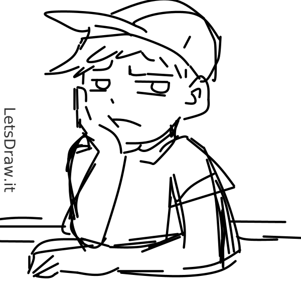 How to draw boredom / 97f4eew96.png / LetsDrawIt