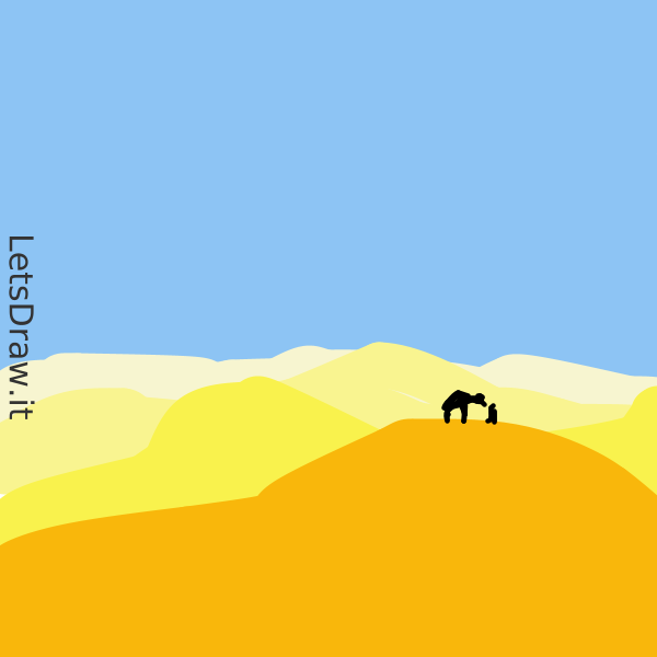 How to draw desert / 9865kwb3u.png / LetsDrawIt